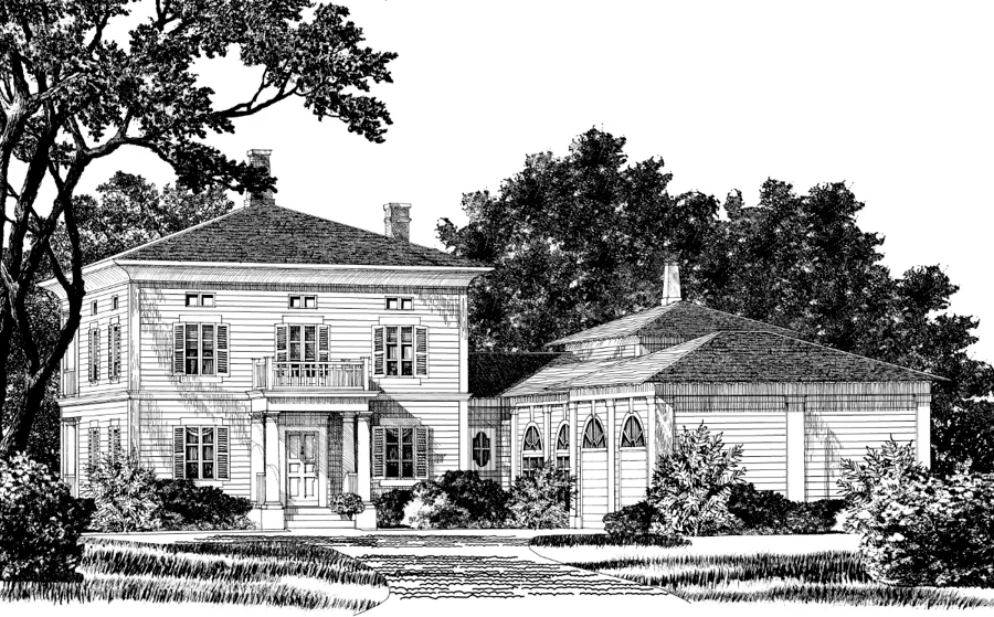 Morland Hall Alternate House Plan | Southern Living House Plans